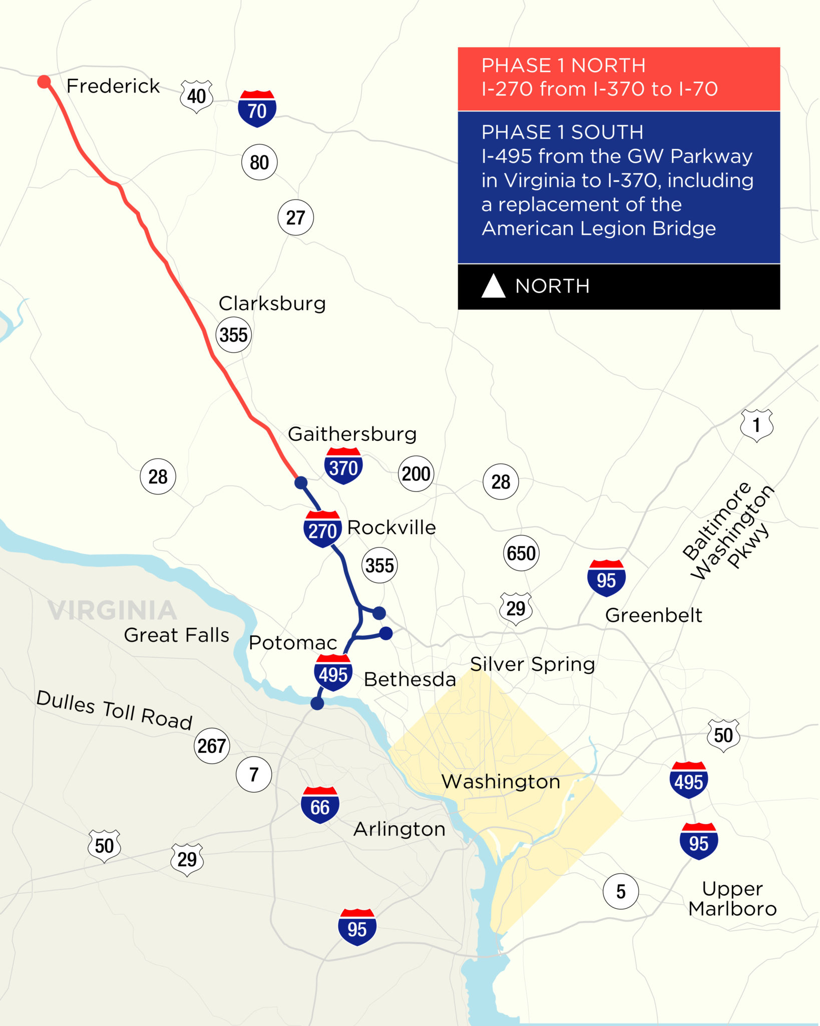» New American Legion Bridge I-270 Traffic Relief Plan » Op Lanes Maryland